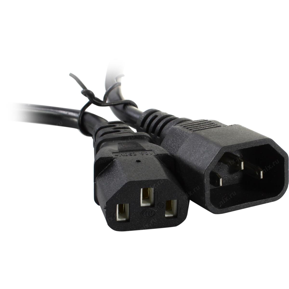 ExeGate EC-0.5S EX297767RUS Кабель UPS - устройство 220V IEC-320-C13 - IEC-320-C14 0.5м — фото 1