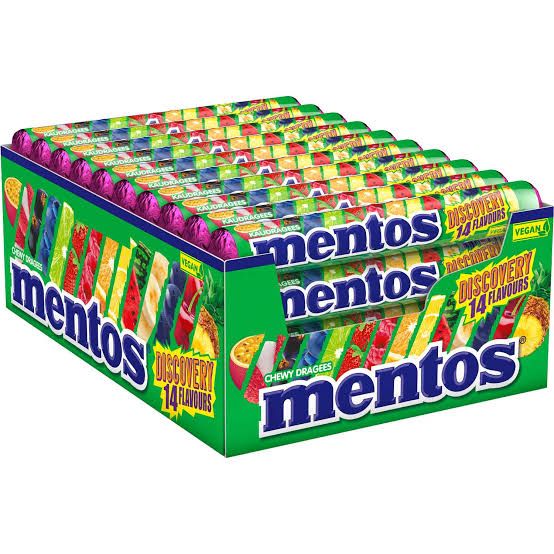Жевательные конфеты Mentos Discovery фруктовый микс, 40х37.5 г - 8723400828570