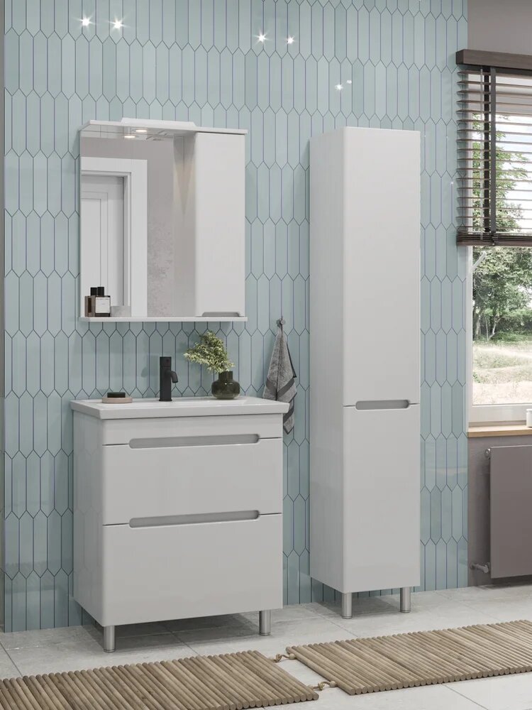 Мебель для ванной комнаты SanStar Адель 70 напольная, раковина Kirovit Фостер 70