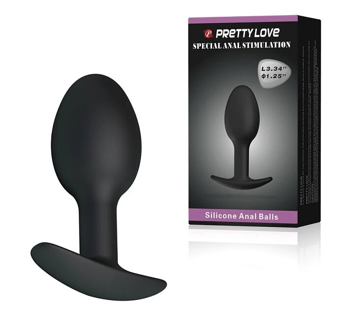 Анальная пробка Baile «Pretty Love»со смещенным центром тяжести
