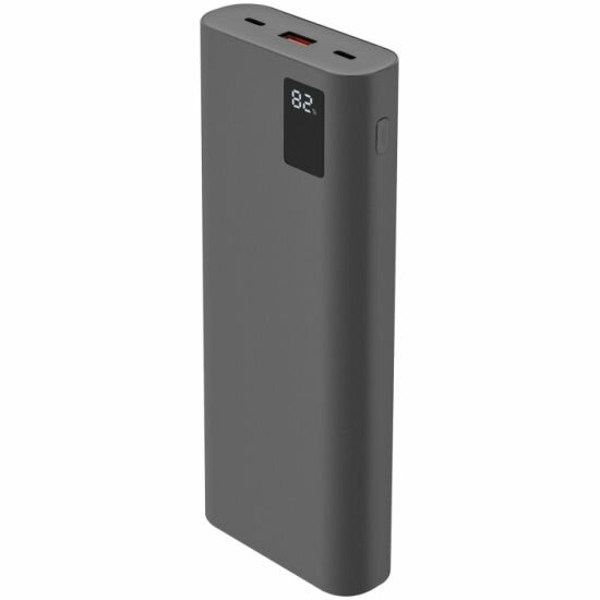 Внешний аккумулятор Rombica NEO PRO-300C Gray, 30 000 мАч, до 100Вт, алюминий, зарядка ноутбуков, PD, Qcharge, вес 0.55кг. Цвет: серый.