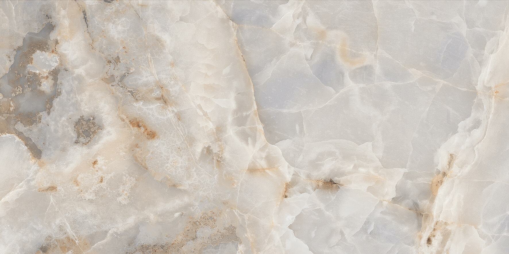 Керамогранит Ceradim Оникс Мэджик Браун серо-коричневый полированный 60х120 см