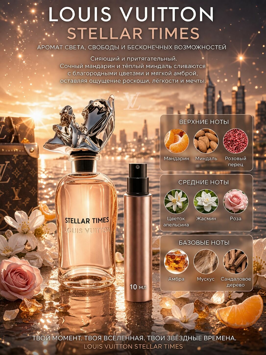 Louis Vuitton Stellar Times Женская парфюмерная вода 10 мл