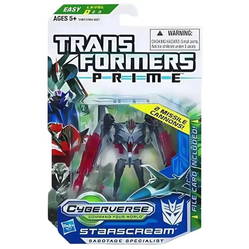 Трансформеры Игрушка Starscream Cyberverse Commander Transformers Prime Robots in Disguise 10.2cm