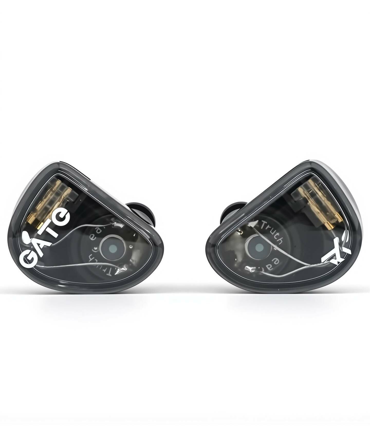 Наушники Truthear Gate Mic Black, динамические, 10мм, съемный кабель, черные