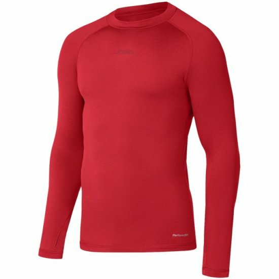 Джемпер компрессионный утепленный Jogel CAMP PerFormDRY Baselayer Top Warm, красный, р. XXL