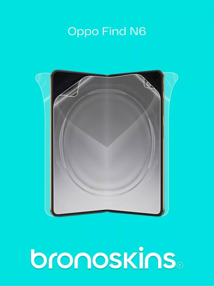 Матовая бронированная пленка на внешний экран и корпус Oppo Find N6