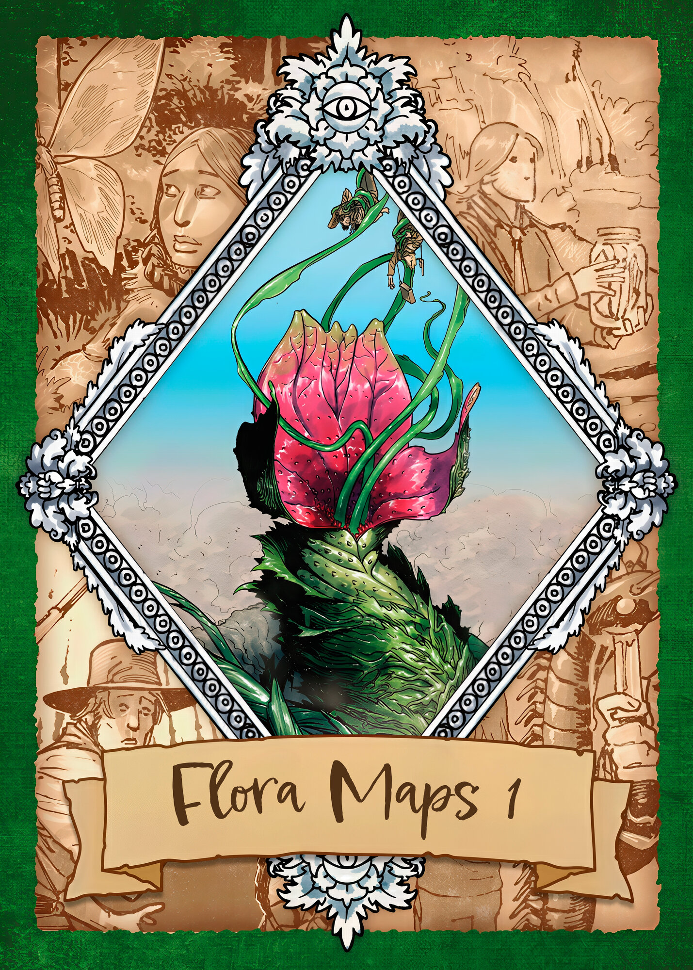 Flora Maps 1, дополнительные карты местности для настольной игры Корпус Открытий