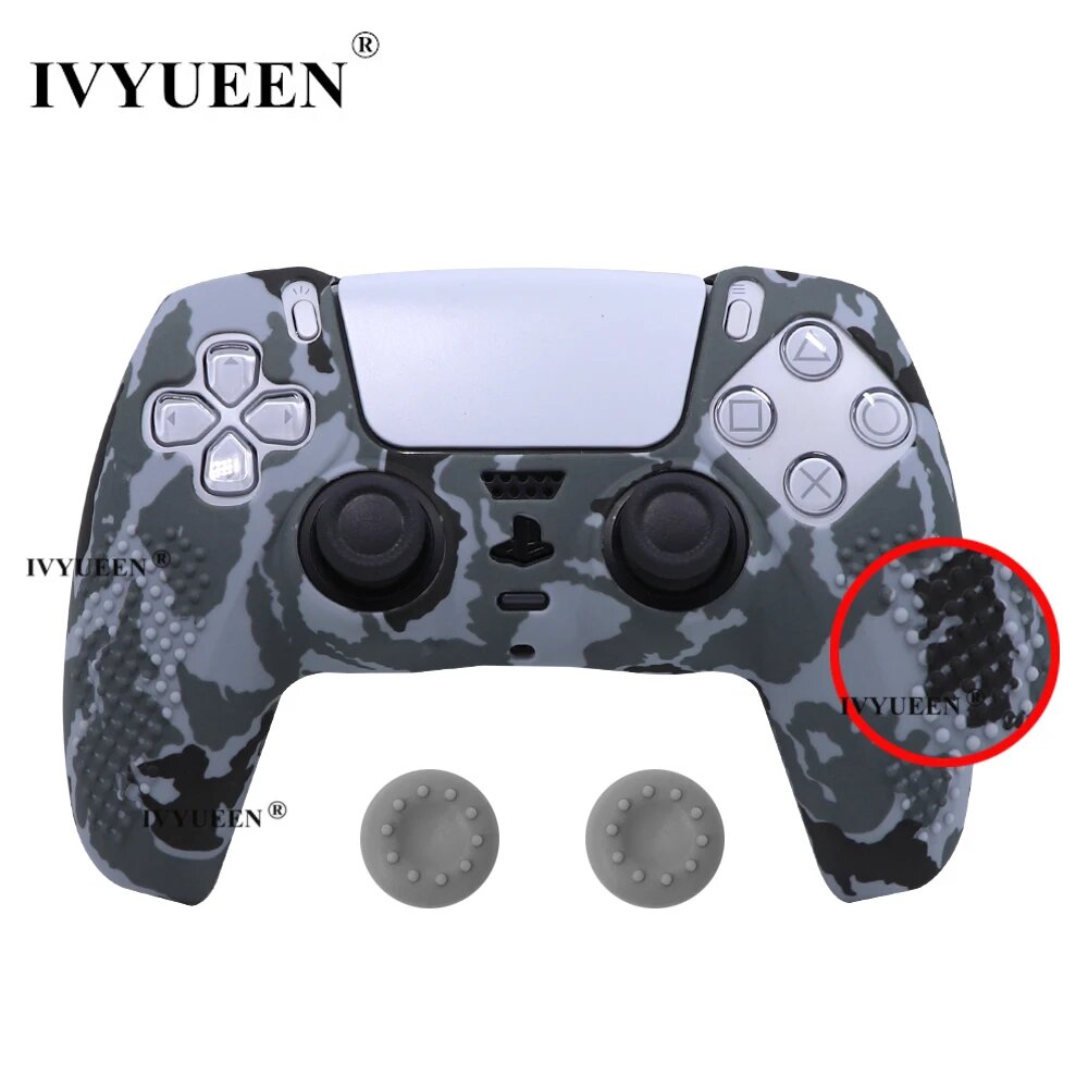 Чехол для контроллера PS5 IVYUEEN Gray Camo