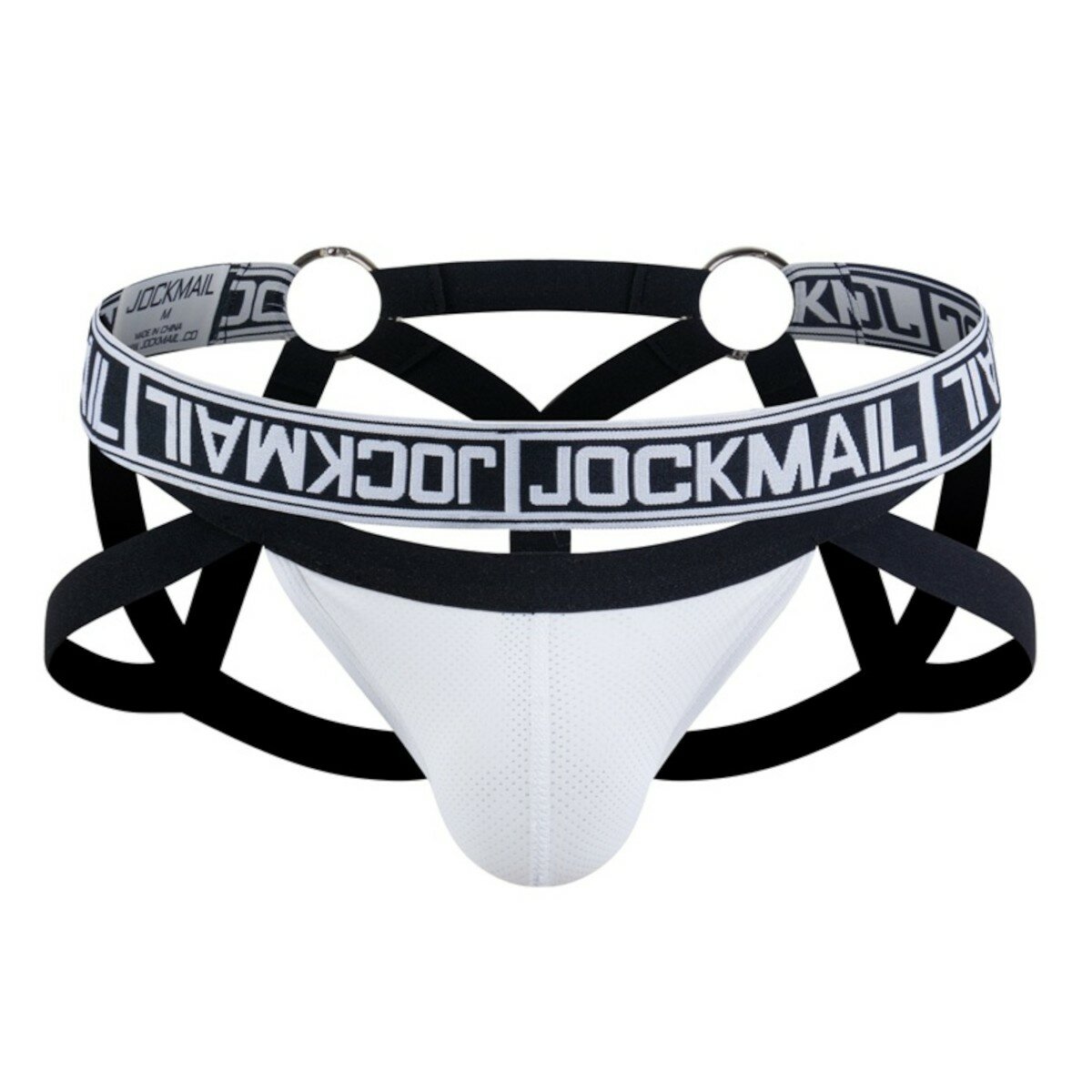 Мужские трусы джоки белые JOCKMAIL JM4031-1 полиамид/спандекс L (48)