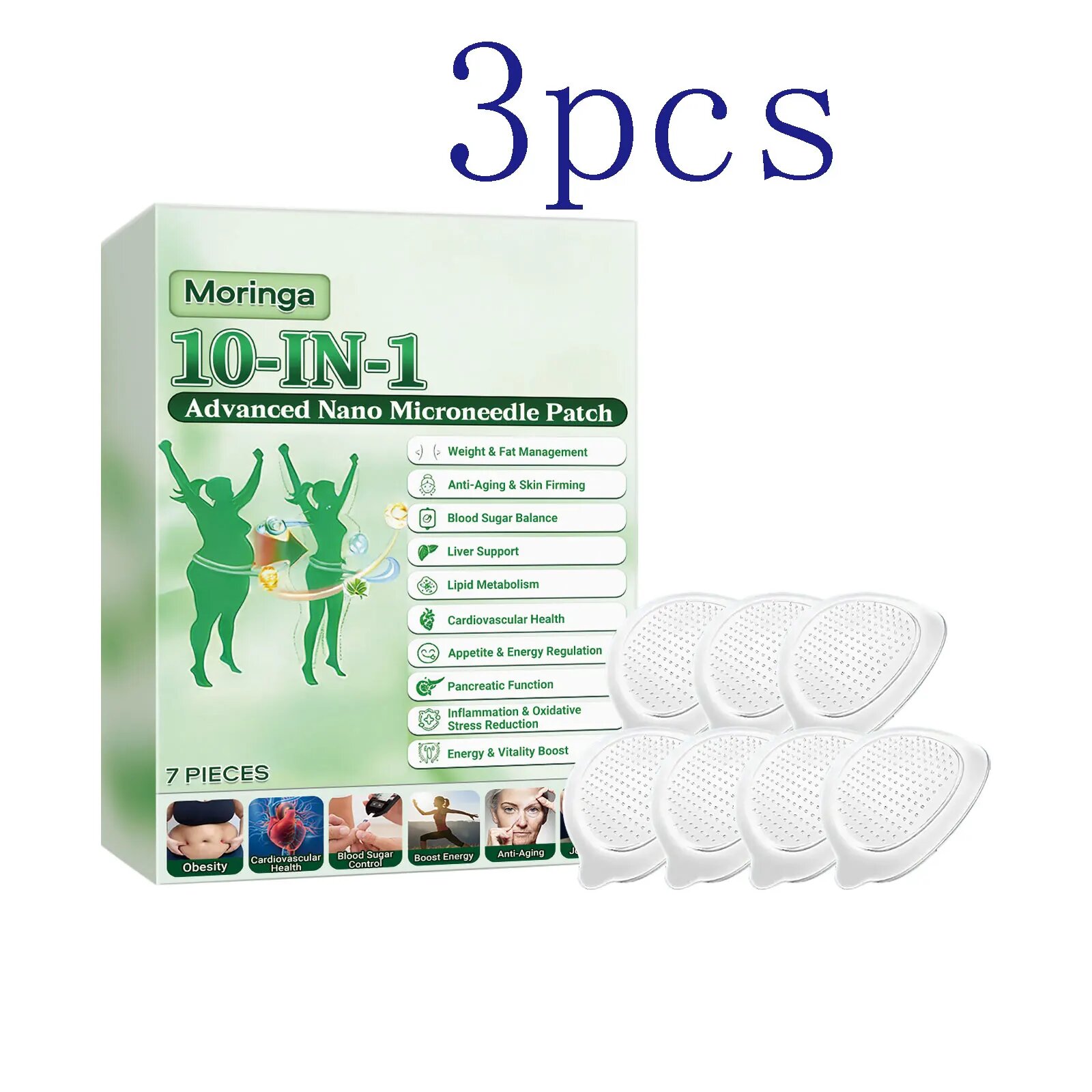 Патчи Моринга 10-в-1, 3шт, Color: 3boxed