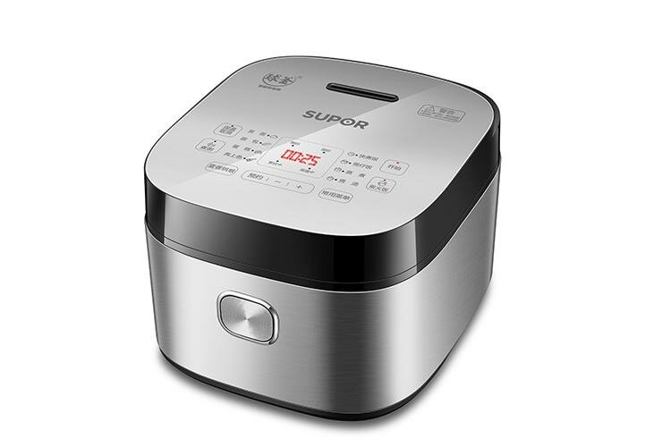 Рисоварка SUPOR Diamond Ball Pot SF40FC973, синий, приготовление на низком давлении, умная задержка старта, цвет silver