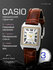 Наручные часы CASIO Collection, коричневый, серебряный