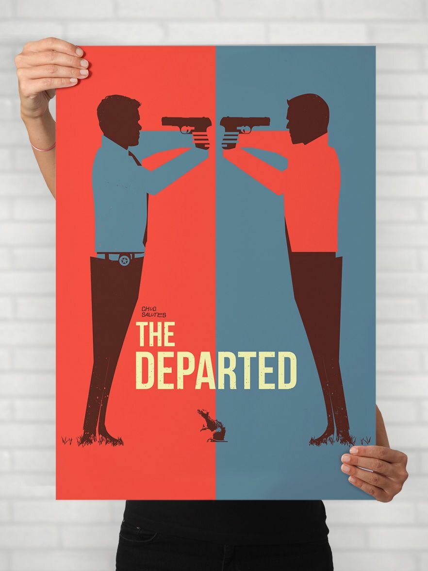 Плакат на стену для интерьера Отступники (Departed - Общее 4) - Постер по фильму кино формата А1 (60x84 см)