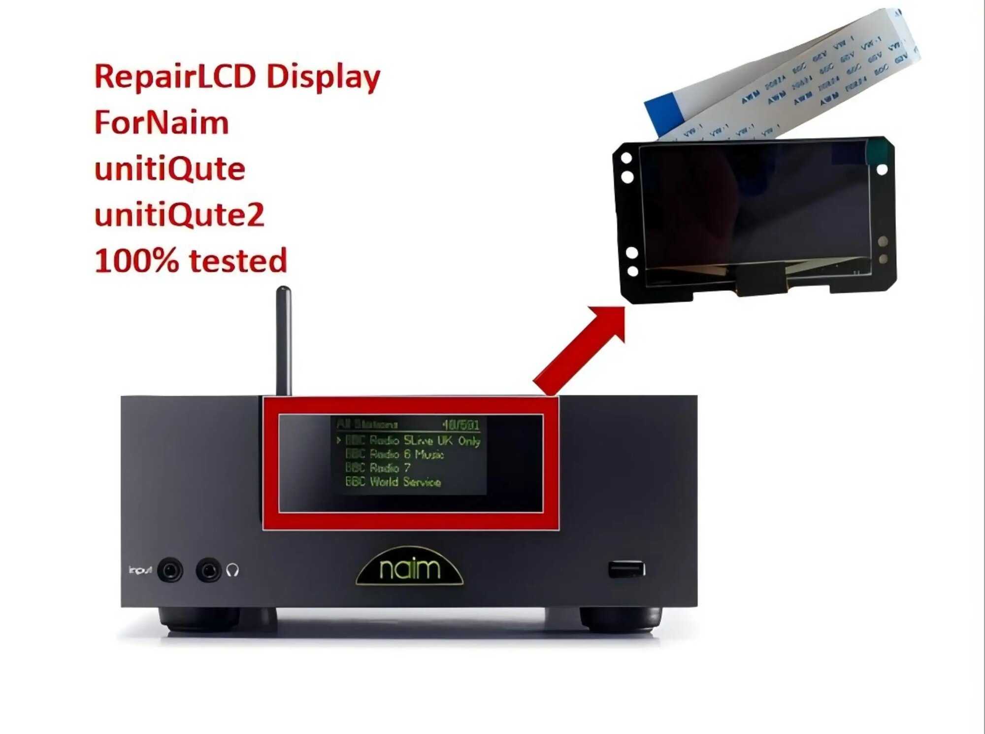 OLED дисплей для Naim UnitiQute 2, For unitiQute 2