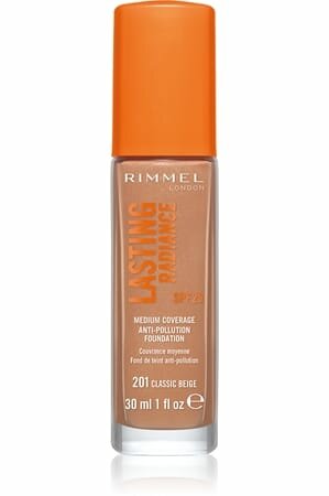 Тональный крем Rimmel Lasting Radiance, оттенок 201 классический беж, 30 мл