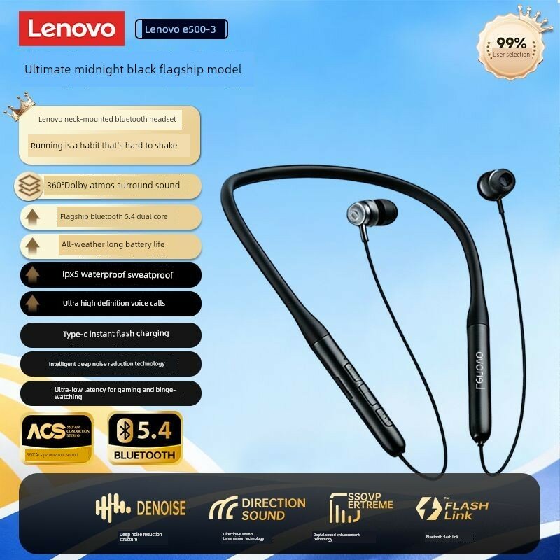Беспроводные наушники Bluetooth в темно-сером цвете с черным глянцевым звучанием, круглосуточной батареей и глубоким