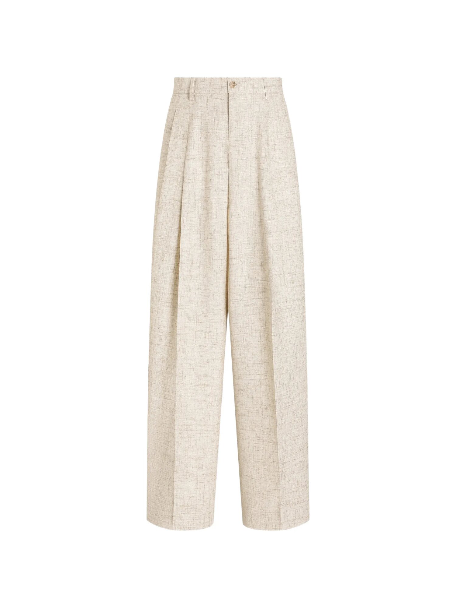 Брюки Tweed-effect linen and viscose trousers