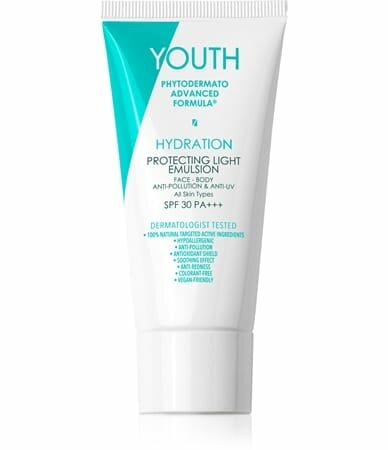 Средство солнцезащитное Youth Hydration Protecting Light Emulsion, унисекс, 50 мл