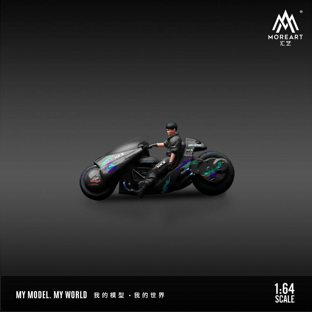 MoreArt 1:64 HKS Akira Набор Фигурок Мотоцикла Для Демонстрации, Коллекционирования И Подарка