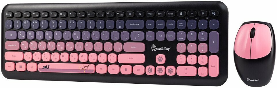 Клавиатура и Smartbuy мышь для компьютера, набор SBC-666395AG-KP