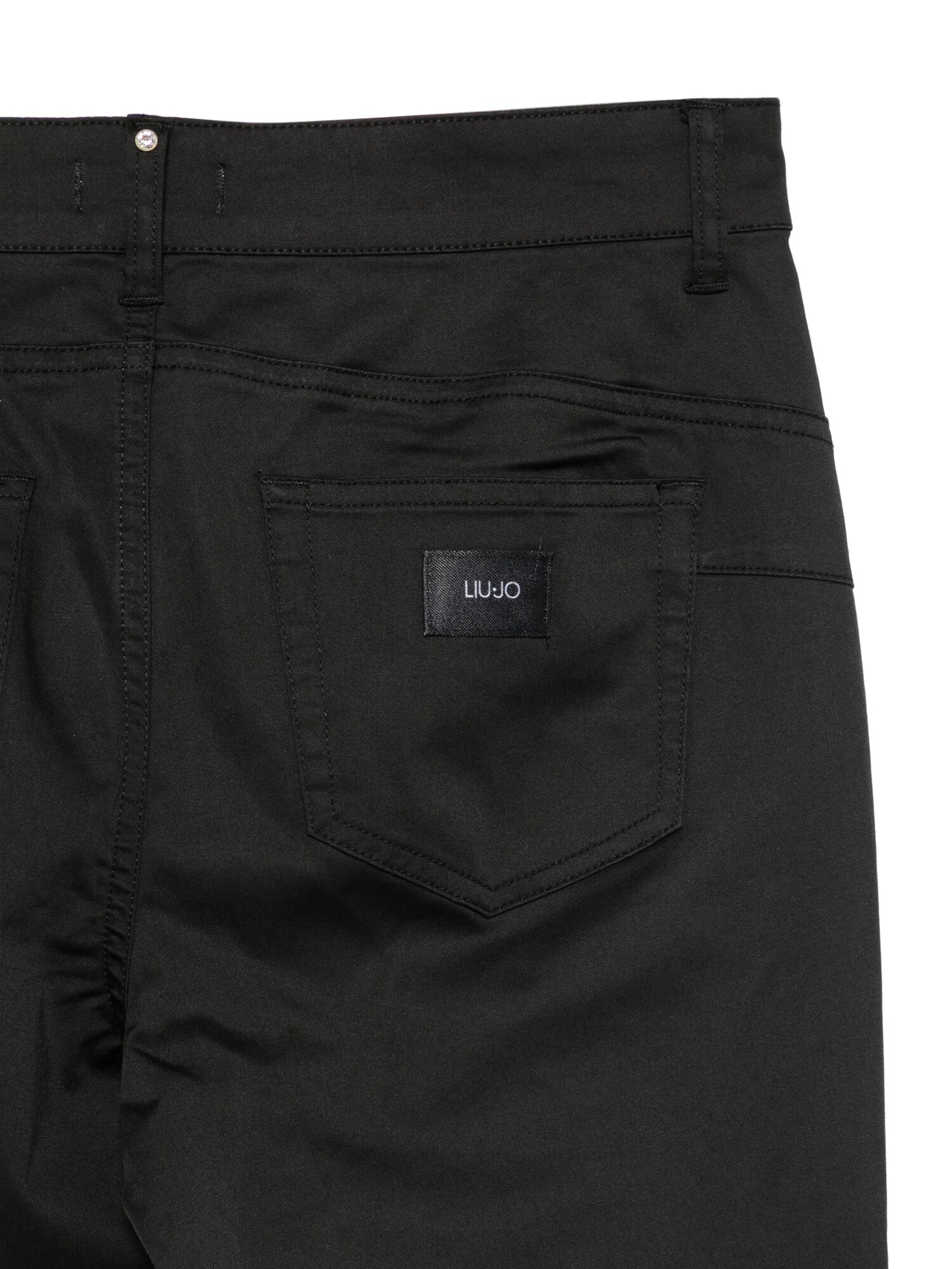 Брюки LIU JO Logo-patch slim-fit trousers, размер 38 — фото 1