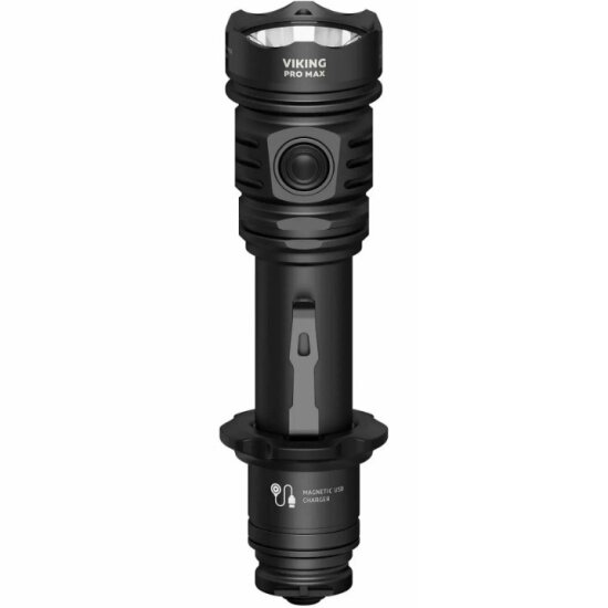 Фонарь тактический Armytek Viking Pro Max, теплый свет, аккумулятор