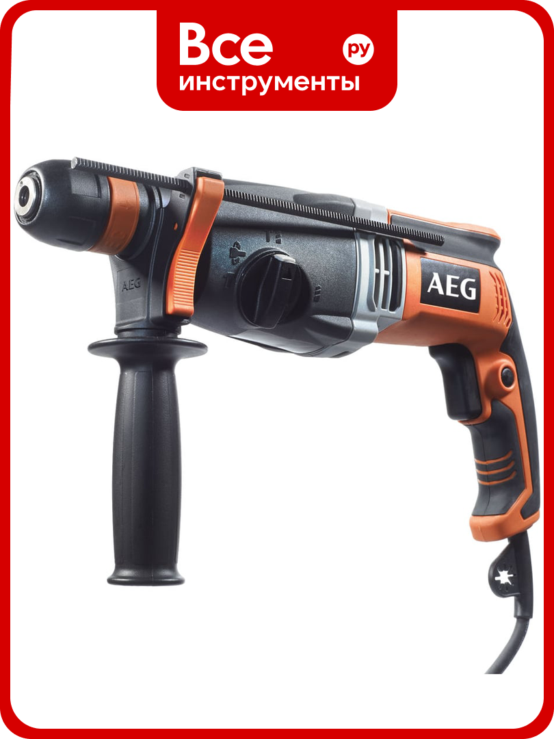 Перфоратор AEG KH 28 Super XE, профессиональный, мощность 1010 Вт, с кейсом