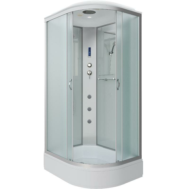 Душевая кабина Niagara Classic 120x90 332944LF профиль хром, с гидромассажом, левая