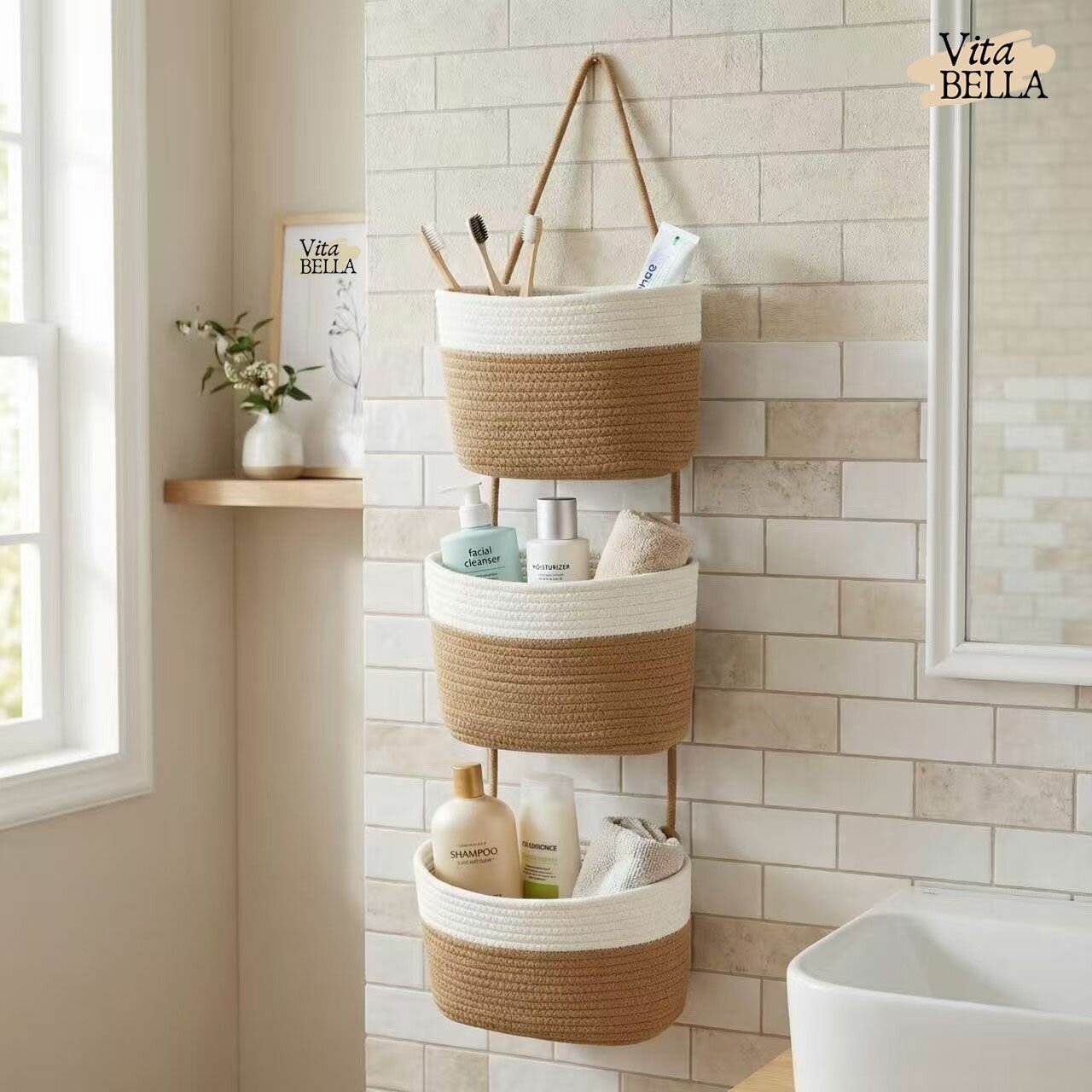 Vita Bella Контейнер для хранения вещей длина 31 см, ширина 10 см, высота 19 см.