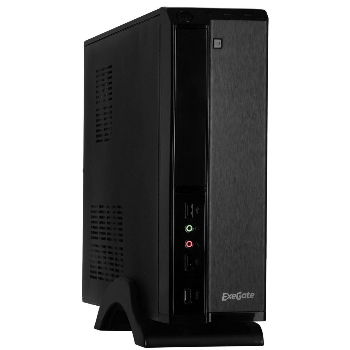 Корпус mini-ITX Exegate EX268692RUS Корпус MiniITX Exegate MI-207 Black, miniITX/mATX, <без БП>, 2*USB, Audio