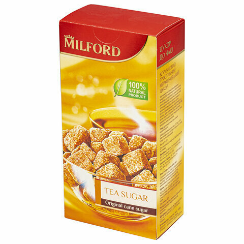 2 шт. Сахар кусковой тростниковый MILFORD 0,5 кг, 979