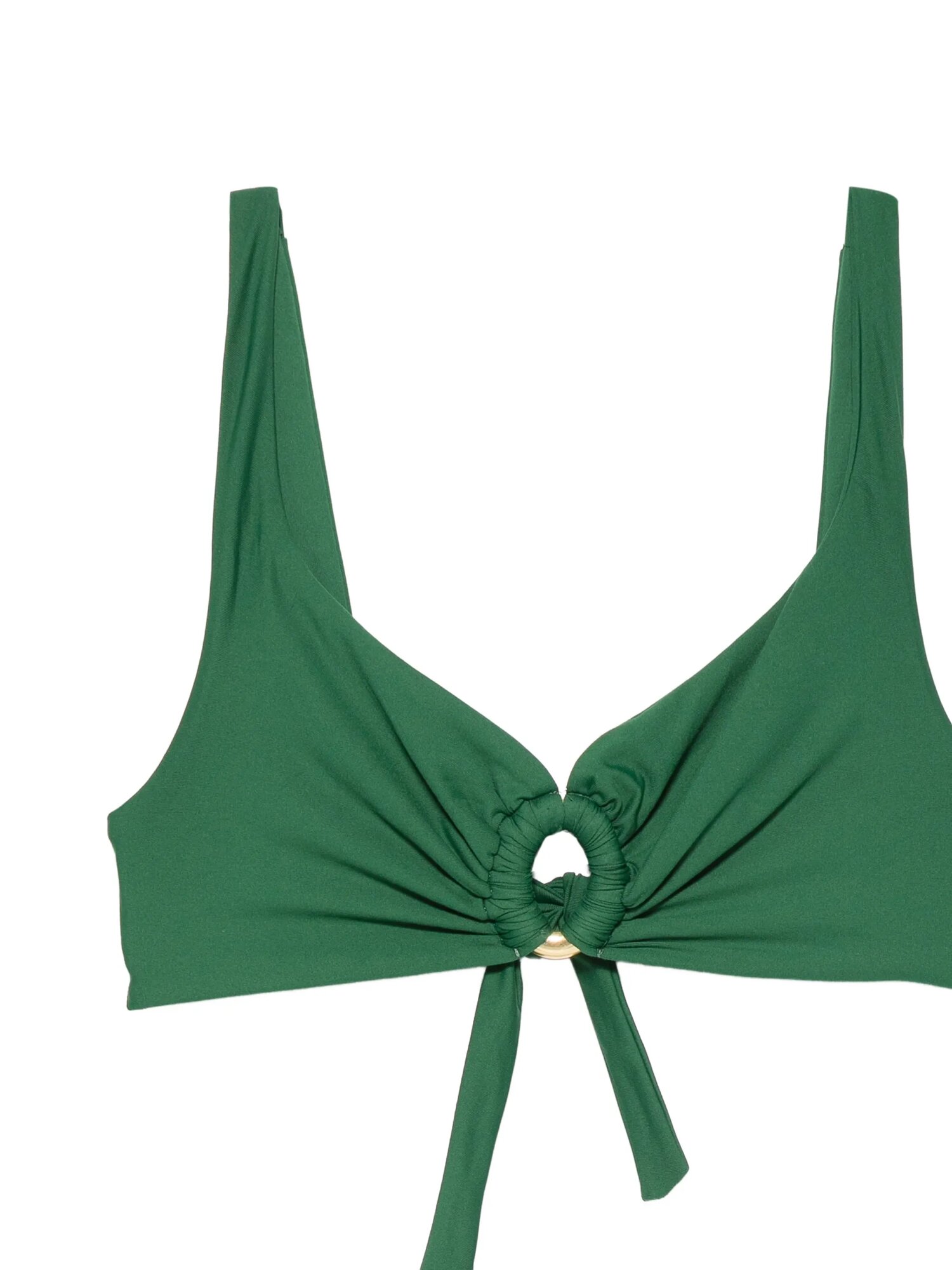 Купальник Fisico Ring-detail knoted bikini, размер S, green — фото 1