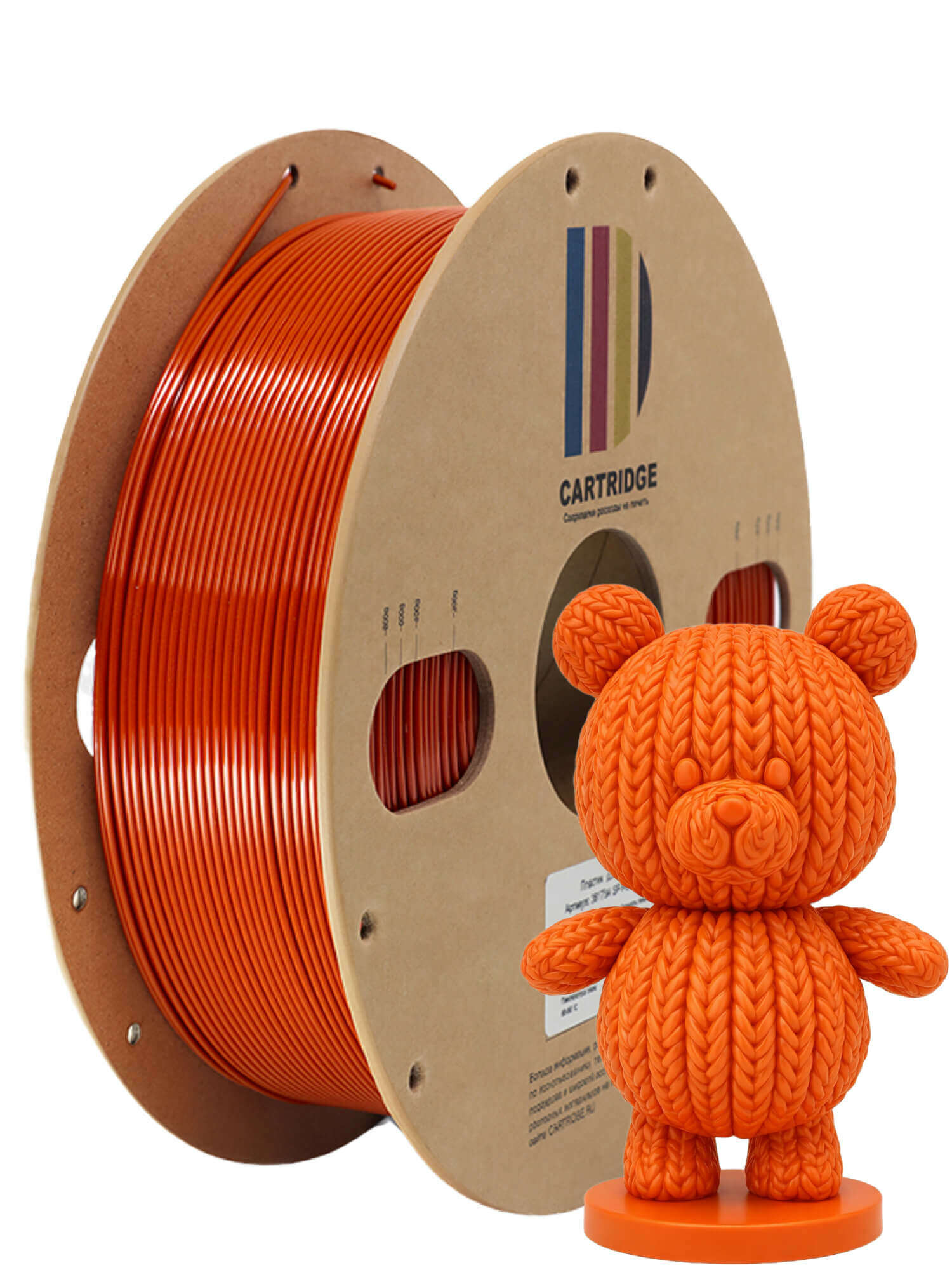 PETG пластик CartriDge 1.75мм 1кг оранжевый для 3D-принтера