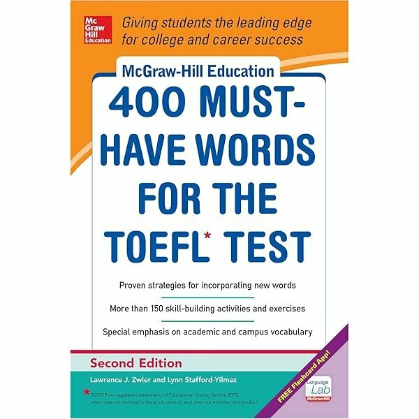 McGraw-Hill Education 400 Must-Have Words for the TOEFL, 2nd Edition，Reprinted paperback book
