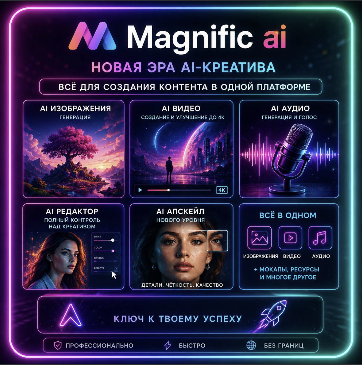 Подписка Magnific AI Premium 1 месяц (Активация на ваш аккаунт)