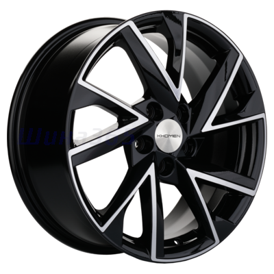 Литой колесный диск Khomen Wheels KHW1714 (Chery Tiggo/Tiggo 7 Pro) 7x17/5x108 ET40 D60,1 Black-FP