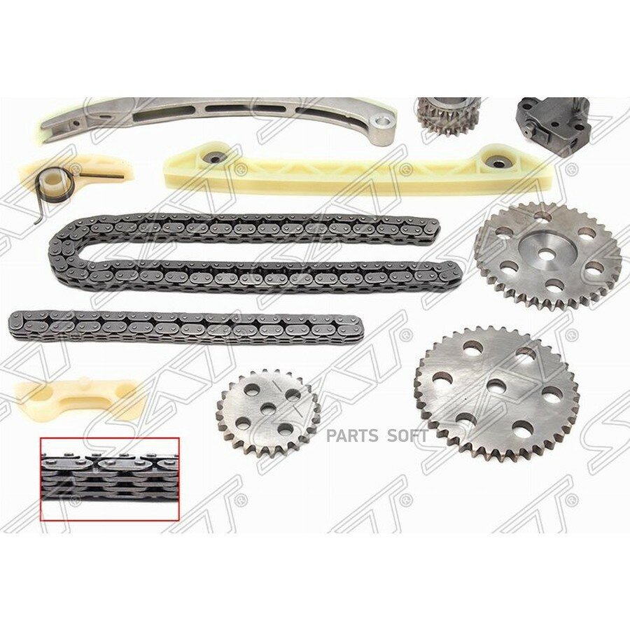 Комплект замены цепи ГРМ Ford Mondeo 07-15 / Mazda 3 03-09 L3 SAT TK-MA149 | цена за 1 шт