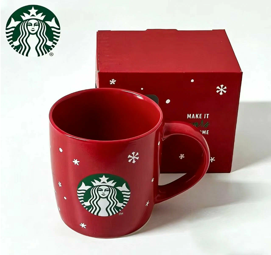 Starbucks Чашка, кружка, керамическая кофейная кружка, 370 мл