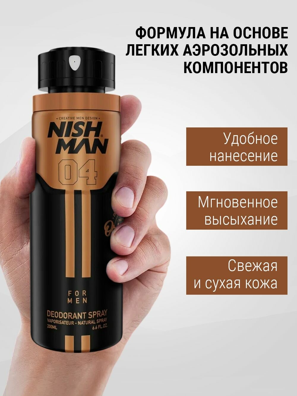 NISHMAN Дезодорант 200 мл — фото 1