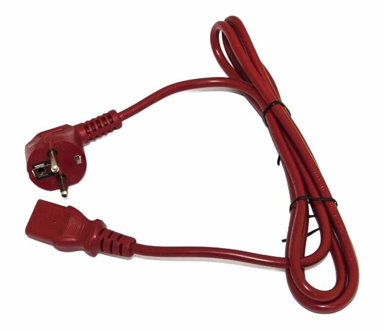 Кабель питания сетевой Hyperline PWC-IEC13-SHM-5.0-RD