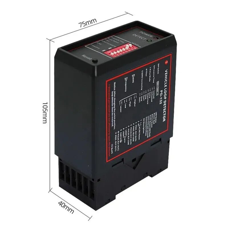 Детектор индукционной петли DP132 DC12V/24V для автоматических дверей и доступа на парковку