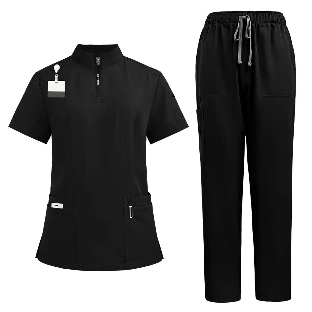 Женский медицинский костюм черный 42108 Black