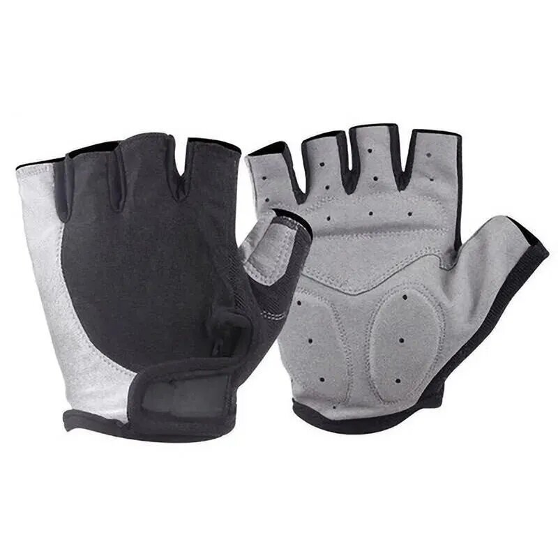 Велосипедные перчатки Half Finger серые, XXL