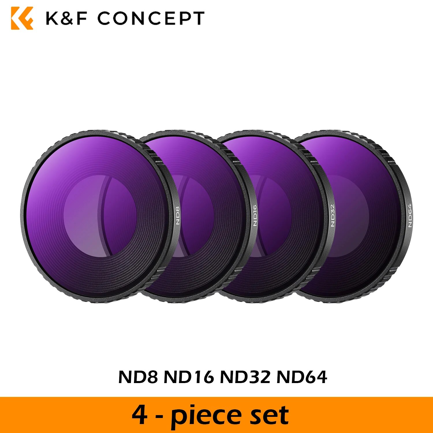 Набор ND фильтров K&F CONCEPT для DJI Osmo Action 6 (ND8 ND16 ND32 ND64)