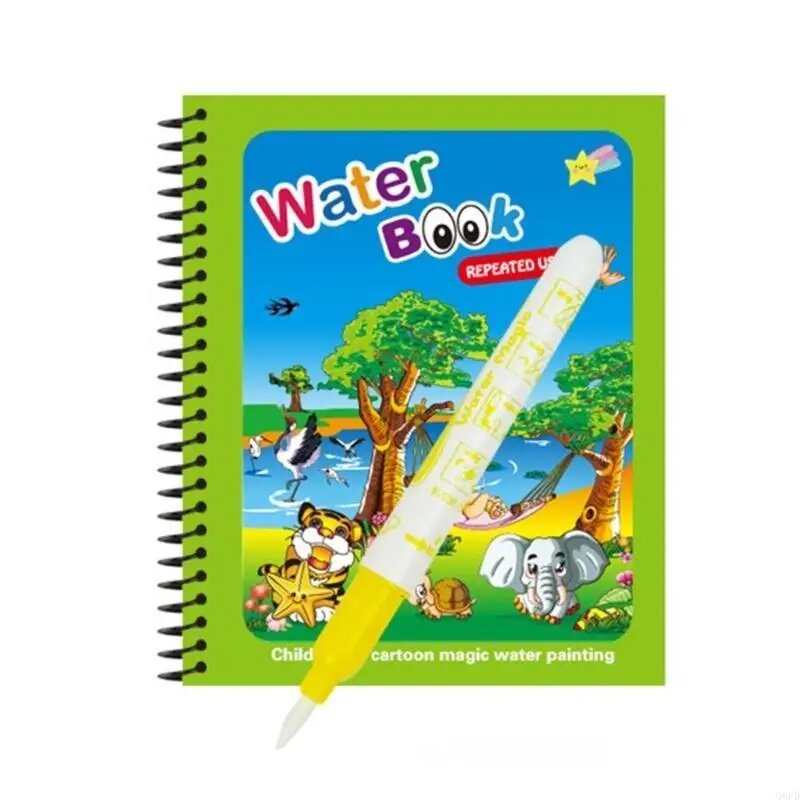Волшебная книжка-раскраска водой с животными, Q6PD3TT406656