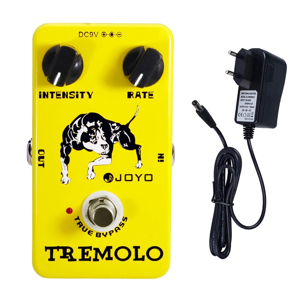 JOYO JF-09 Tremolo гитарная педаль, адаптер