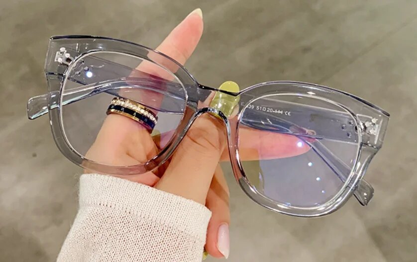Женские прозрачные очки от дальнозоркости 0+2 C7 gray clear, +250