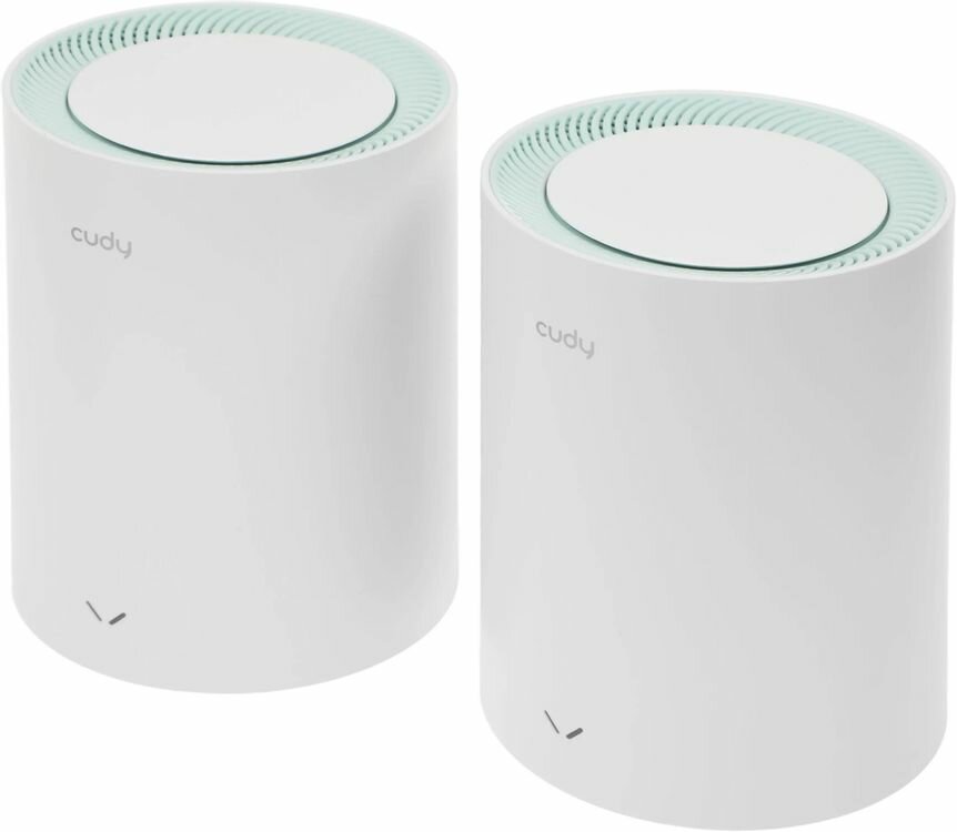 Система Mesh Cudy M1300(2-Pack), AC1200, 2 LAN 10/100/1000 Мбит/с.