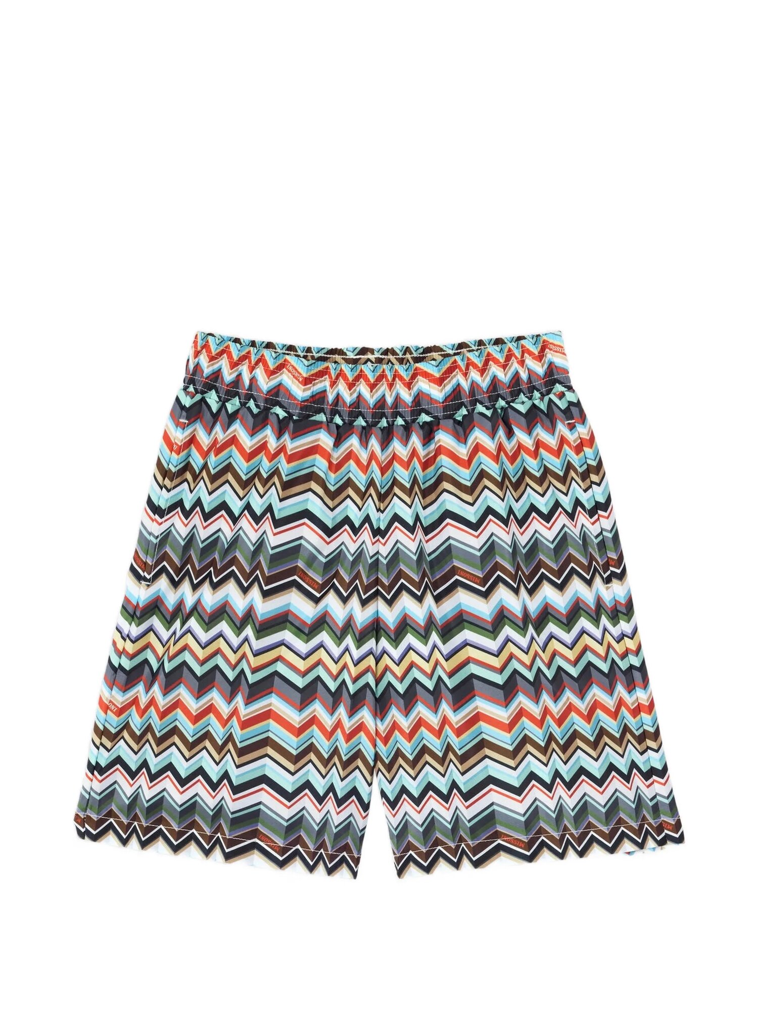 Шорты для плавания Zigzag-print elasticated-waistband swim shorts